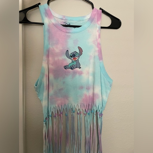 Disney | Tops | Homemade Stitch Crop Top | Poshmark